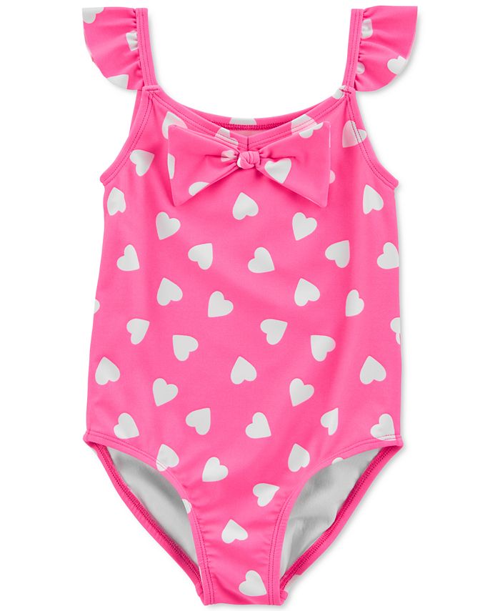 Carter's Toddler Girls 1-Pc. Ruffled Heart Swimsuit - Macy's