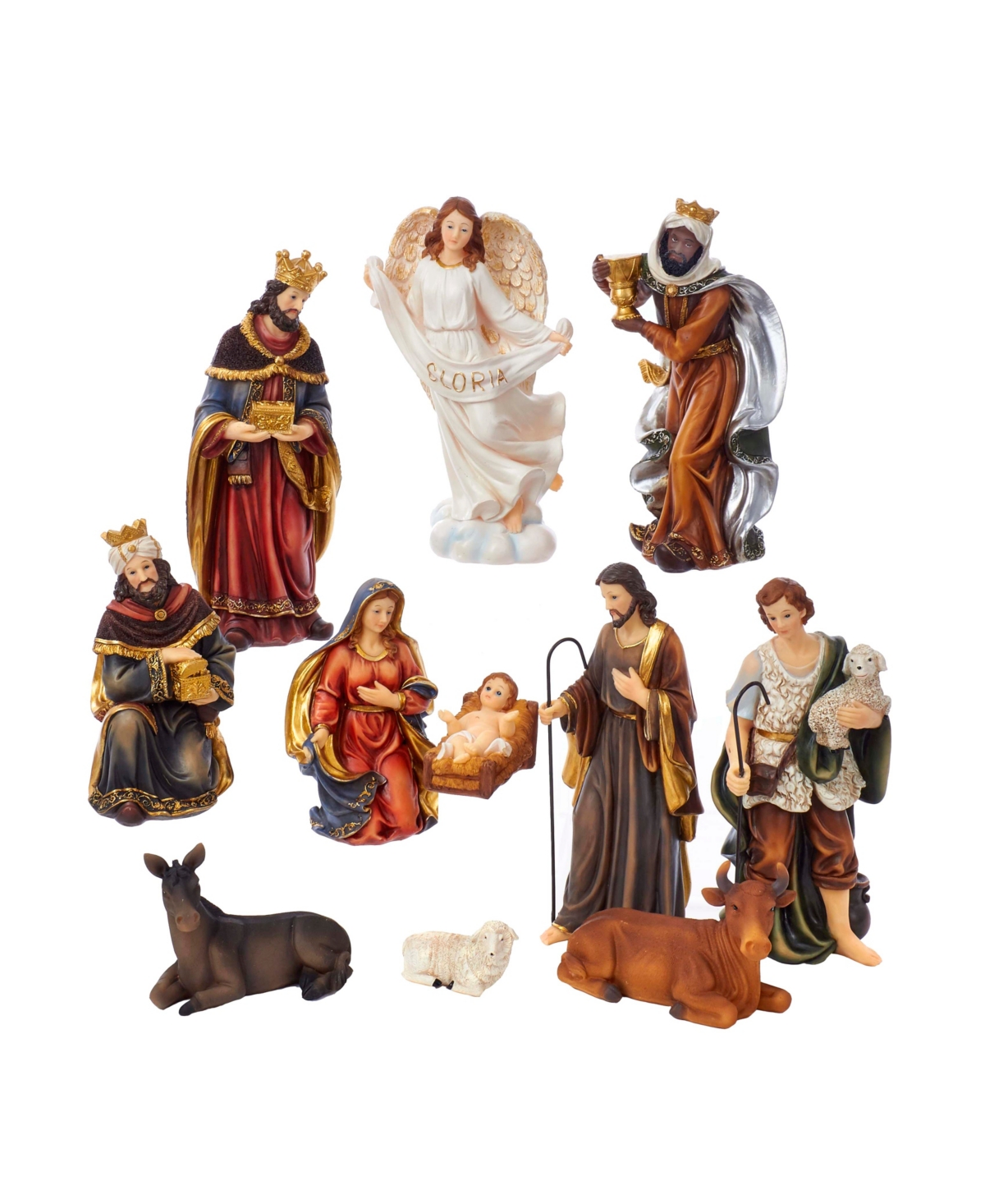 Click here for Kurt Adler 8.5-inch Nativity Table piece Set  11 P... prices