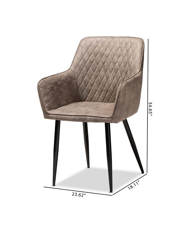 Furniture Belen Dining Chairs, Set of 2 - Macy's