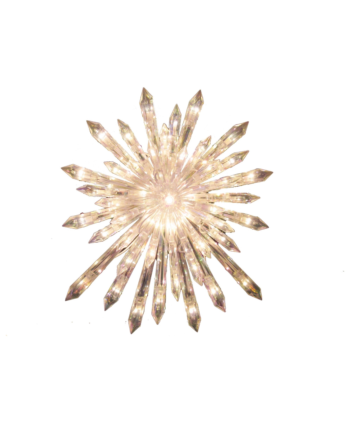 Click here for Kurt Adler Ul 30-Light Crystal Snowflake Treetop prices