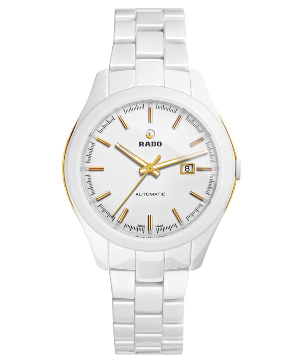 Rado Women's Swiss Automatic Hyperchrome White High-Tech Ceramic ...
