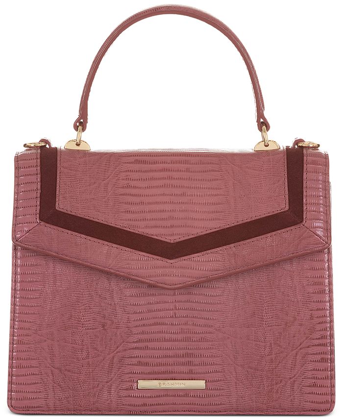 Brahmin Rose Thornfield Mini Francine Satchel - Macy's