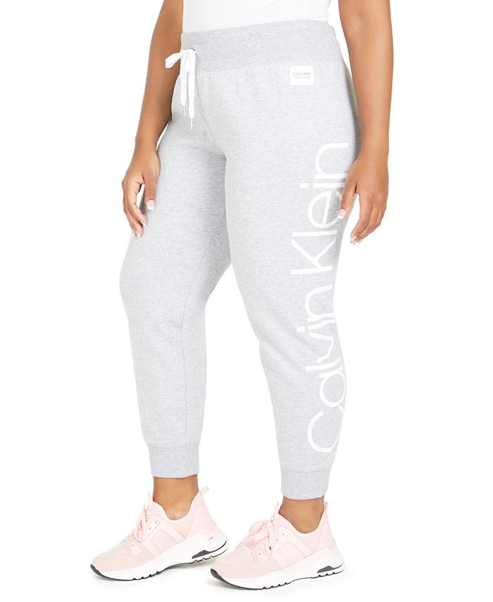 Calvin Klein Plus Size Jumbo Logo Jogger Pants Macys