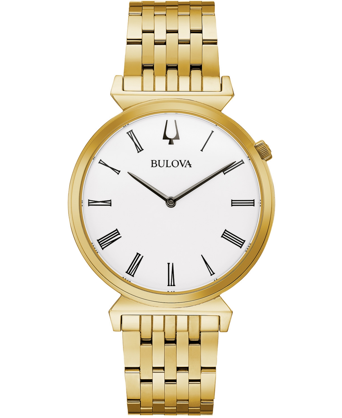 Click here for Bulova Mens Regatta Gold-Tone Stainless Steel Brac... prices