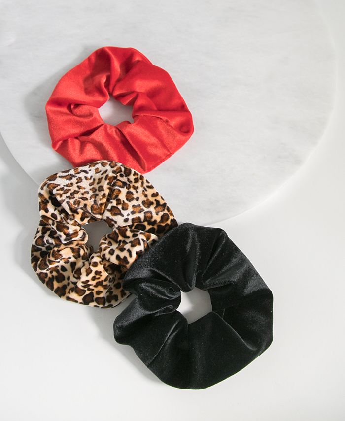 twelveNYC 3-Pc. Velvet Scrunchie Set - Macy's