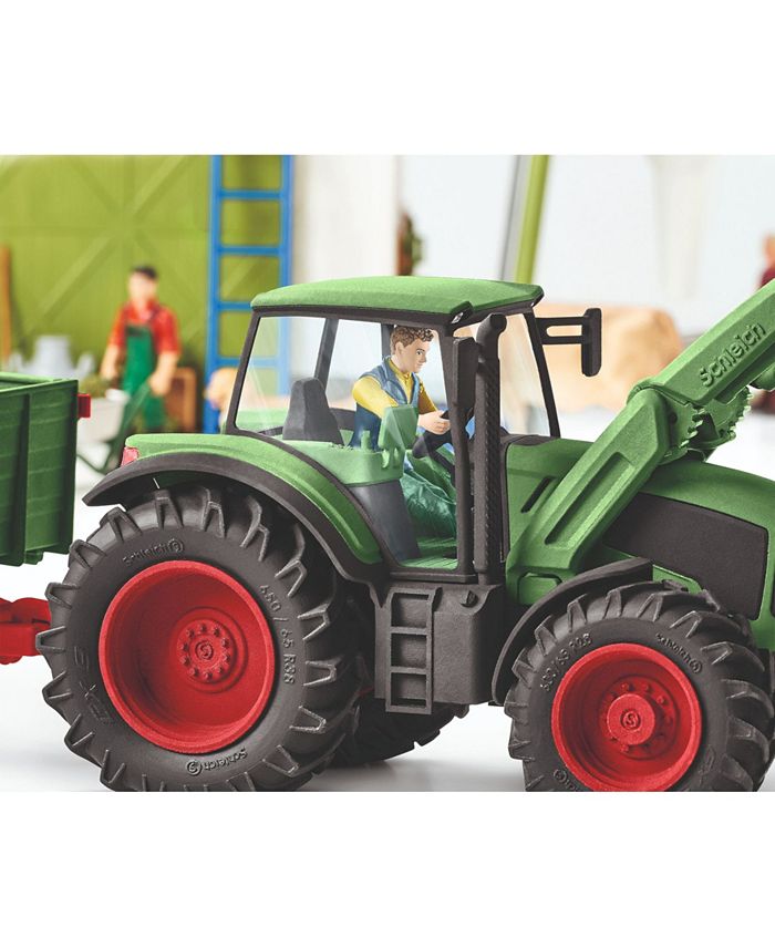 Schleich Farm World Tractor with Trailer Toy Figure - Macy's