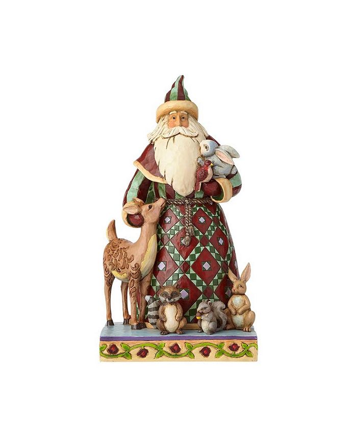 Enesco Santa with Woodland Animals - Macy's