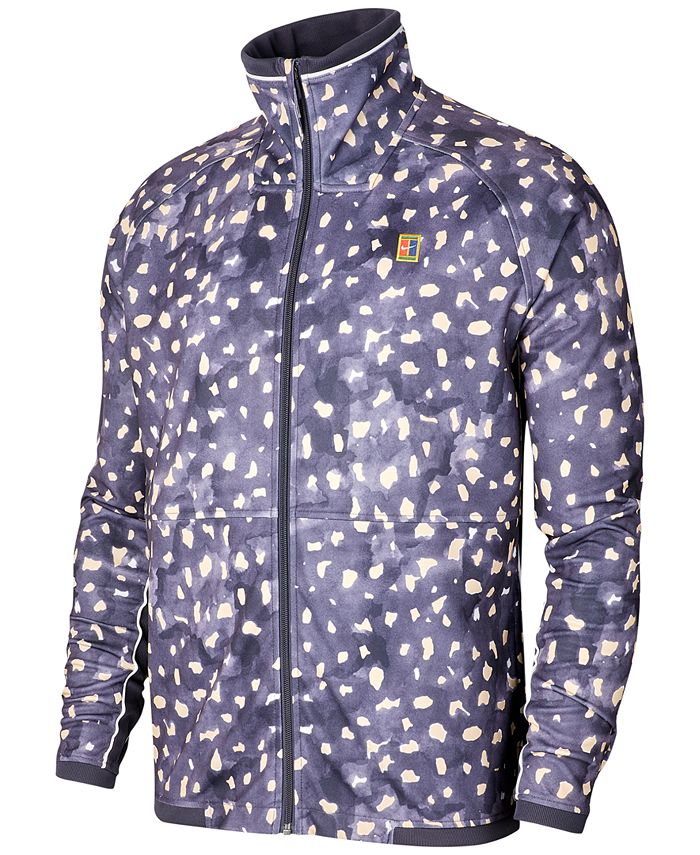 Nike Men's Court Printed Tennis Jacket & Reviews - Coats & Jackets ...