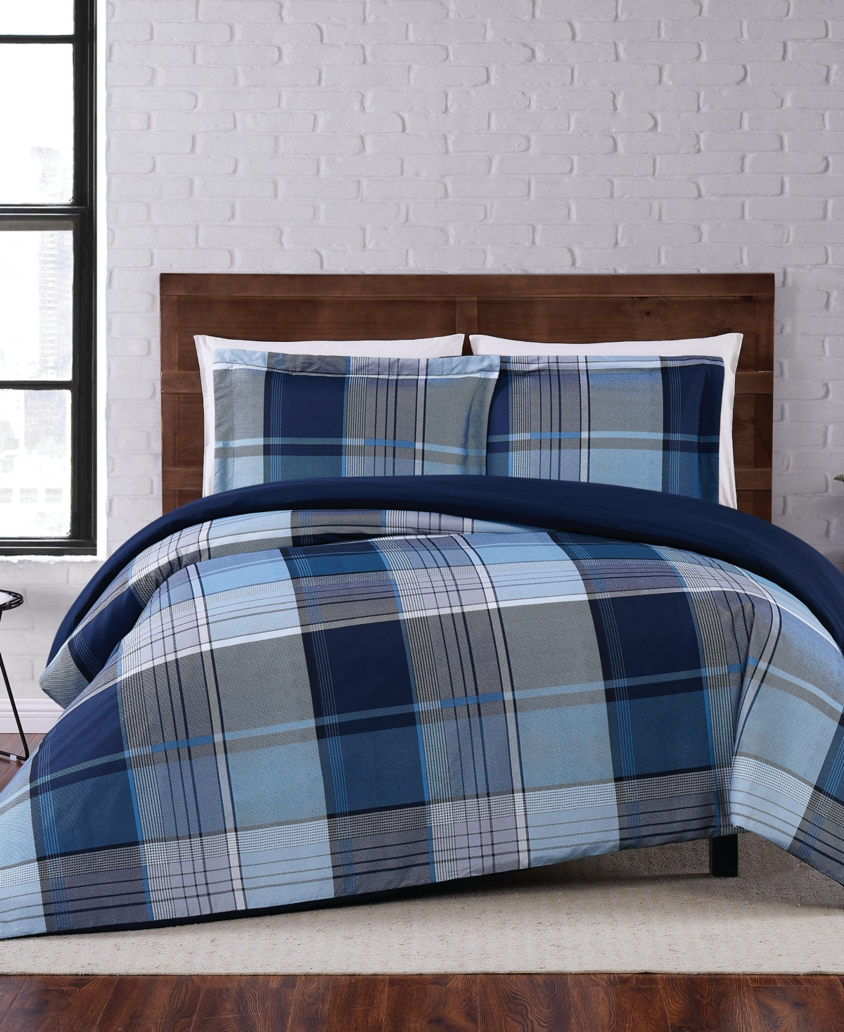 Click here for Truly Soft Trey Plaid 3-Pc. Duvet Cover Set  Full/... prices