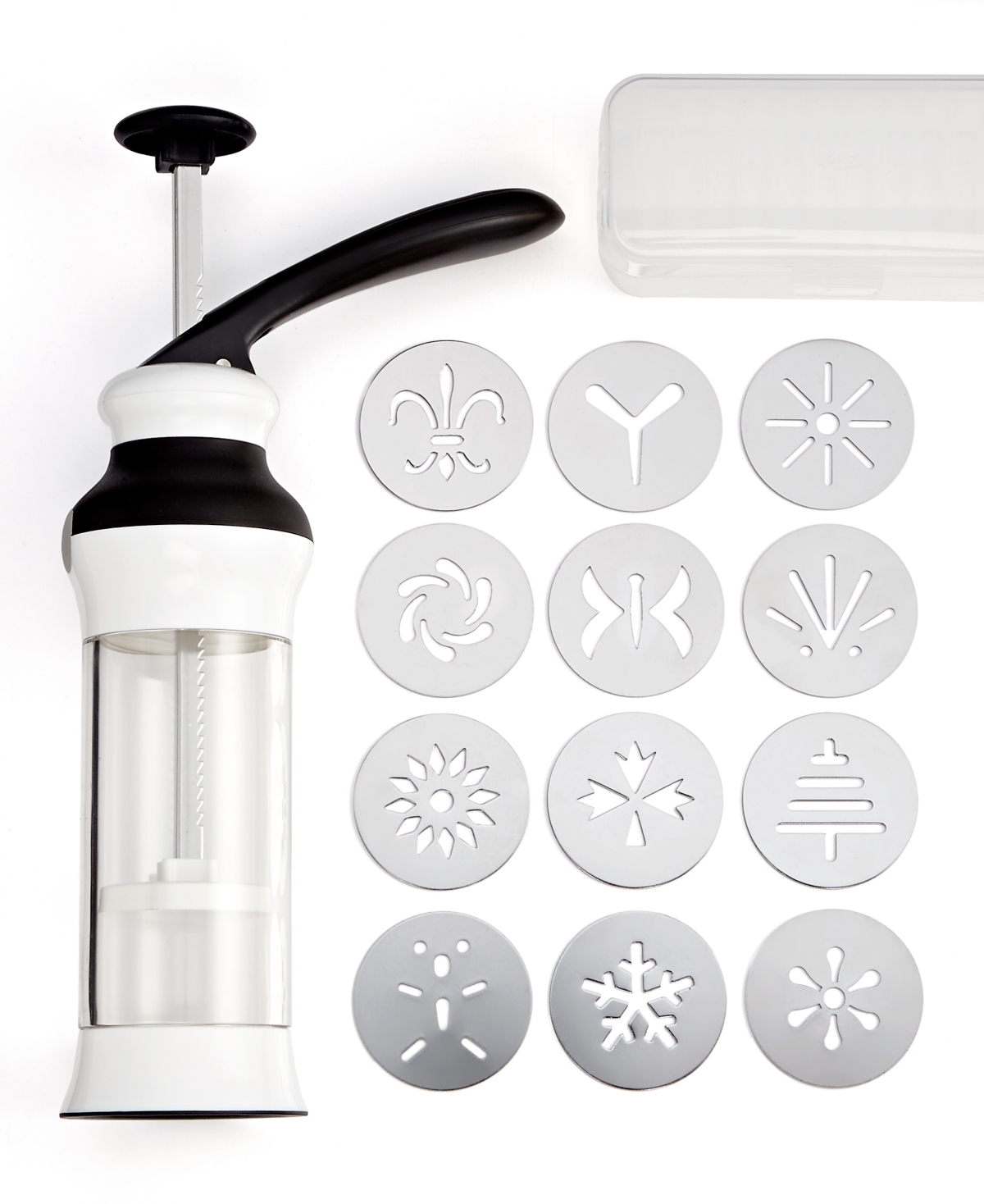 Click here for Oxo 12 Disks Cookie Press with Storage Case prices