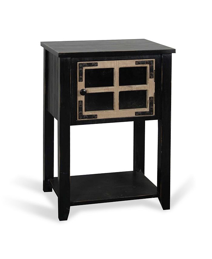 StyleCraft Home Collection Antique Wood Side Table - Macy's