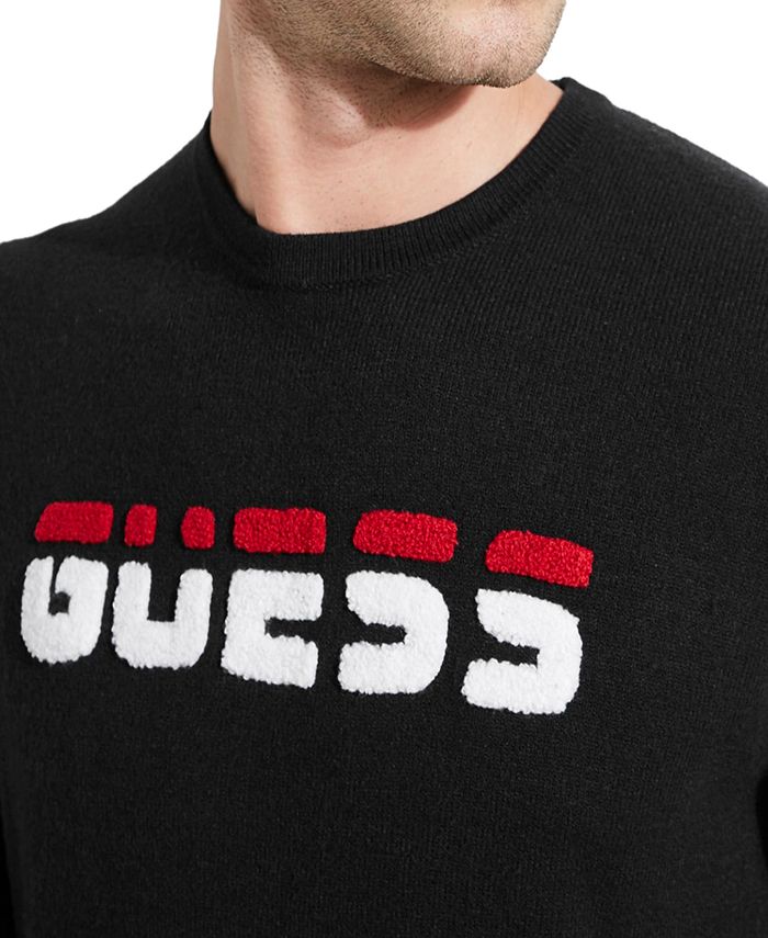 GUESS Men's Logo Graphic Ski Sweater - Macy's