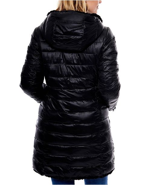 Be Boundless Sphere Reversible Faux Fur/Nylon Coat & Reviews - Jackets ...