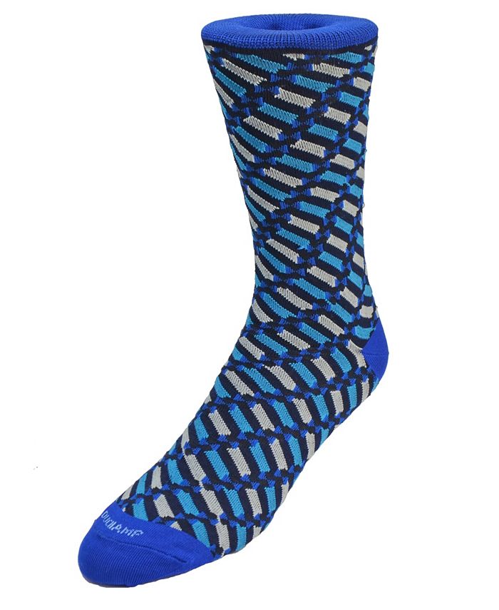 DUCHAMP LONDON Men's Geometric Design Dress Sock - Macy's