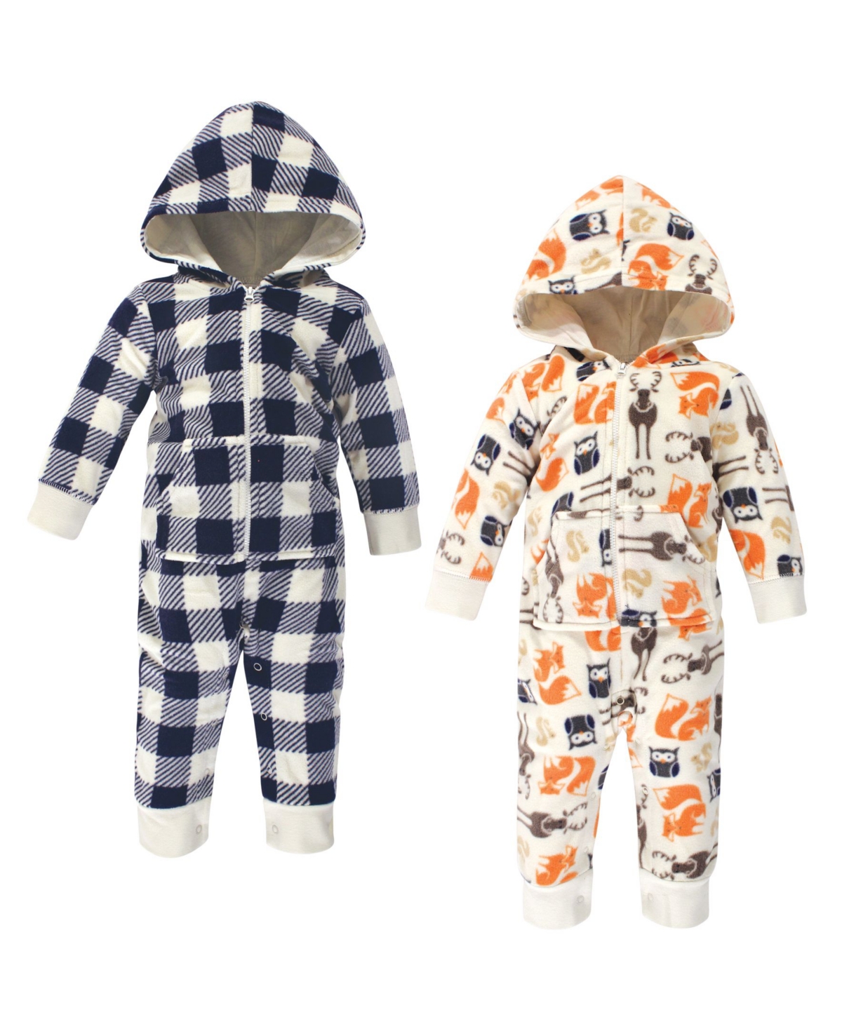 Click here for Hudson Baby Plush Fleece All-in-One Playwear - Ora... prices