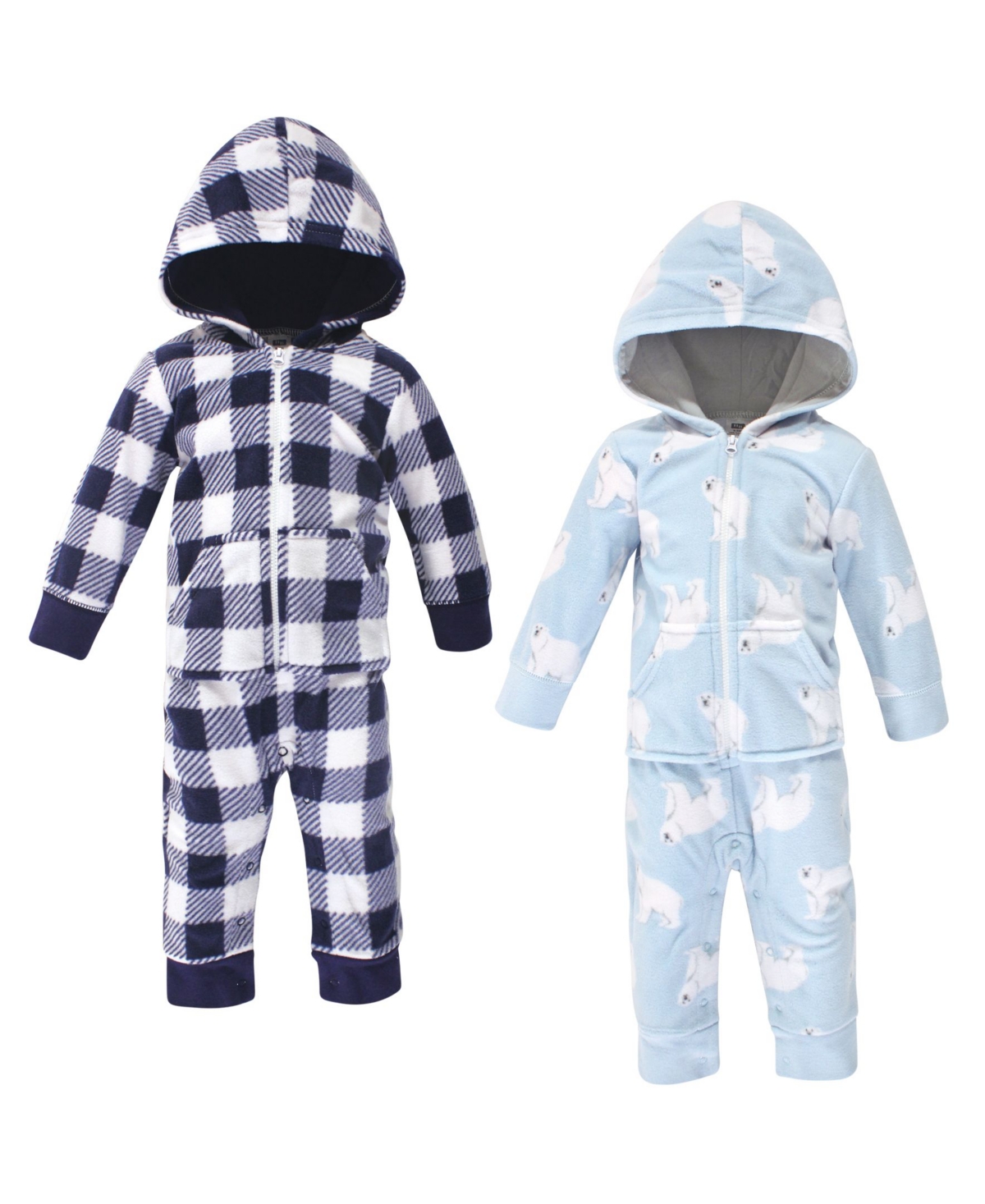 Click here for Hudson Baby Plush Fleece All-in-One Playwear - Blu... prices