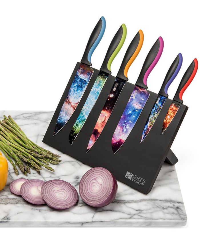 Chef's Vision Cosmos Series 6-Piece Knife Set - Macy's