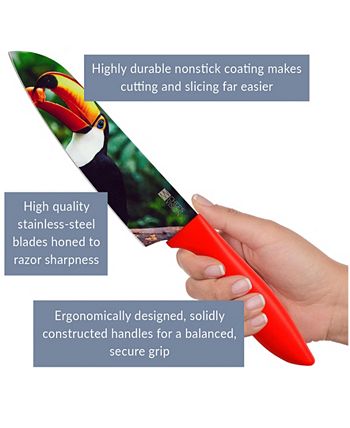 Chef's Vision Wildlife Series 6-Piece Knife Set - Macy's