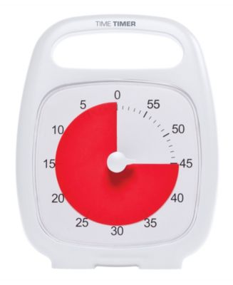 Time Timer LLC Plus 60 Minute Visual Timer - White - Macy's