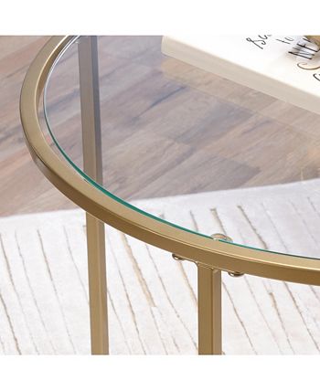 Sauder International Lux Round Side Table - Macy's