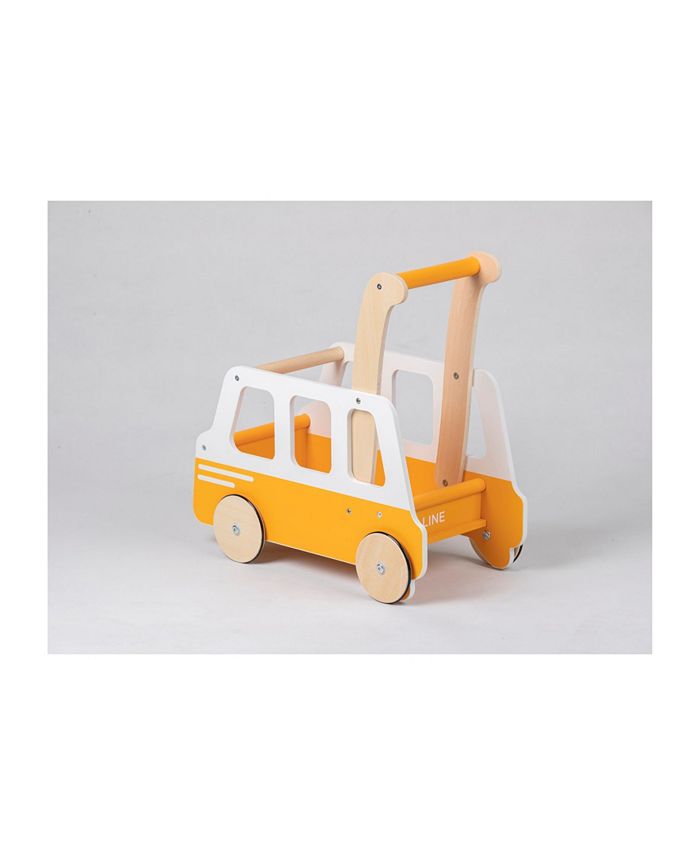 Redbox Moover Toys Line Design Baby Doll Push Wooden School Bus - Macy's