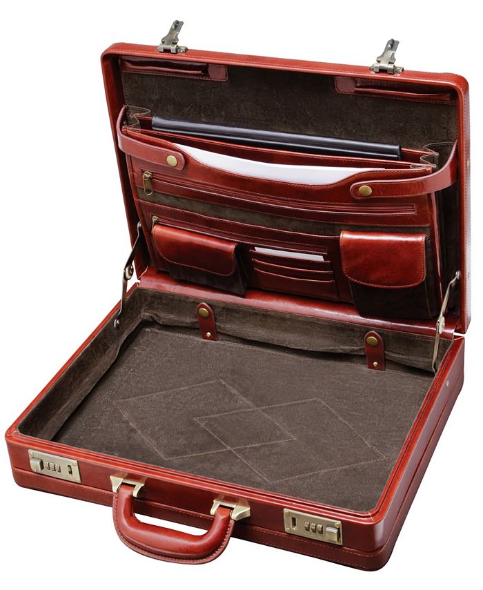 Mancini Signature Collection Luxurious Expandable Attache Case - Macy's