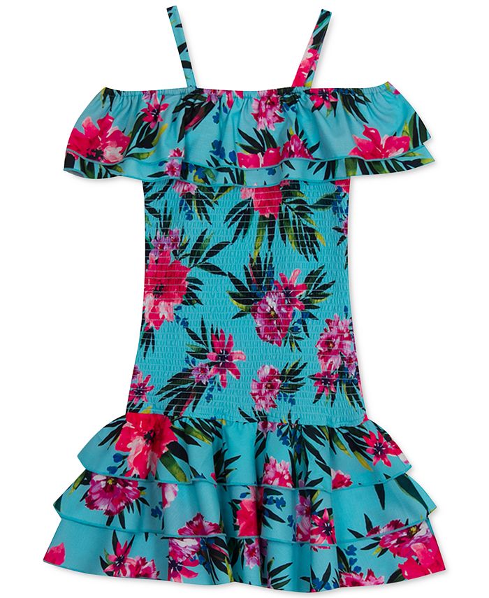 Rare Editions Big Girls Smocked Off-The-Shoulder Dress - Macy's Rare Editions Big Girls Smocked Off-The-Shoulder Dress - Macy's