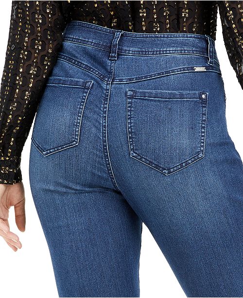 INC International Concepts INC Double-Ruffle Hem Curvy Ankle Jeans ...