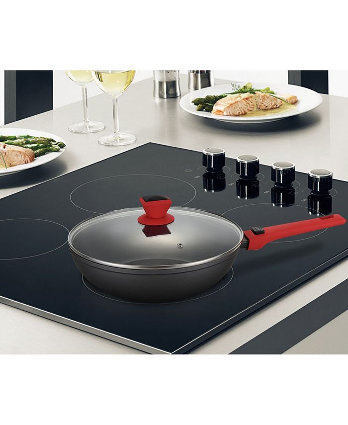 Amercook Scratch Resistant Aluminum Round Wok Lid with Detachable ...