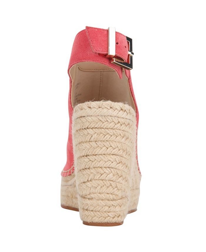 Kenneth Cole New York Women's Olivia Espadrille Peep-Toe Wedges ...