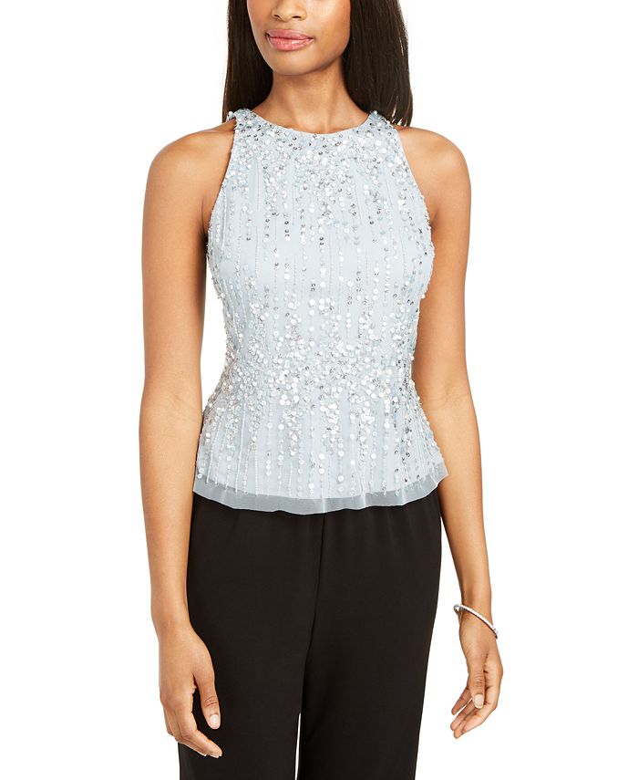 Adrianna Papell Sequined Top - Macy's