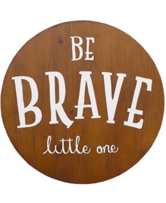 NoJo "Be Brave Little One" Wood Nursery Wall Décor - Macy's