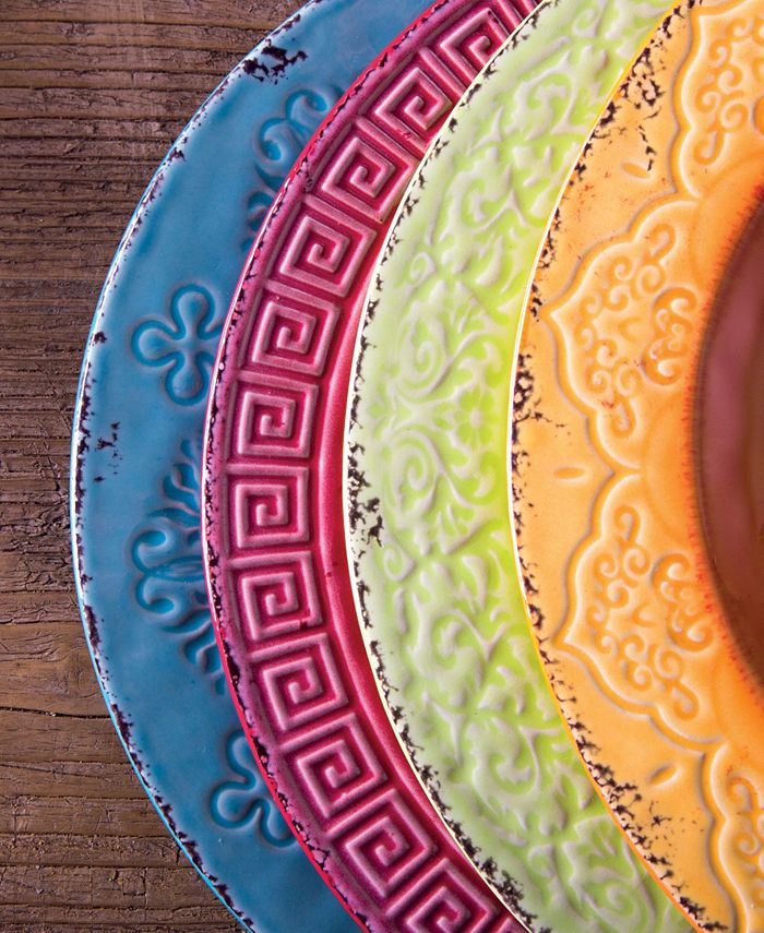 FOODESIGN Colors of Italy - 11" Dinner Plate - Set of 4 - Macy's