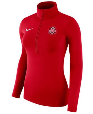 Nike Women's Ohio State Buckeyes Therma Half-Zip Pullover - Macy's