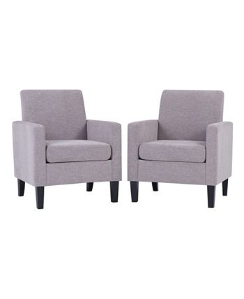 Handy Living Janson Track Arm Chair Set - Macy's