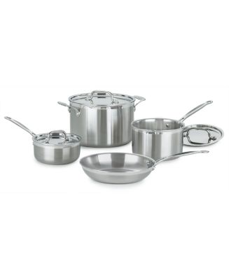 Cuisinart Multiclad Pro Triple Ply Stainless 7-Pc. Cookware Set - Macy's