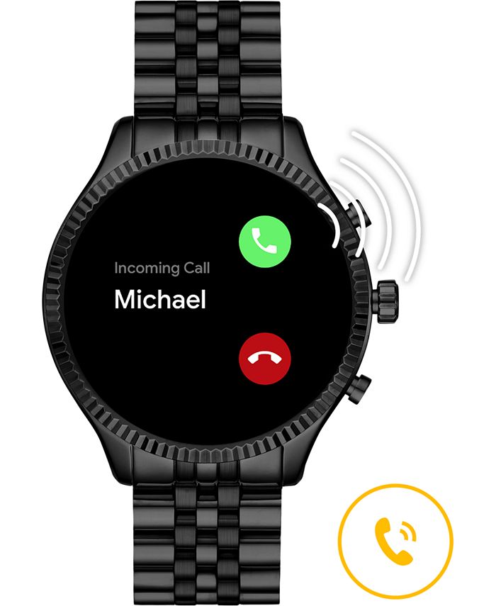 Michael Kors Access Unisex Gen 5 Lexington Black Stainless Steel ...