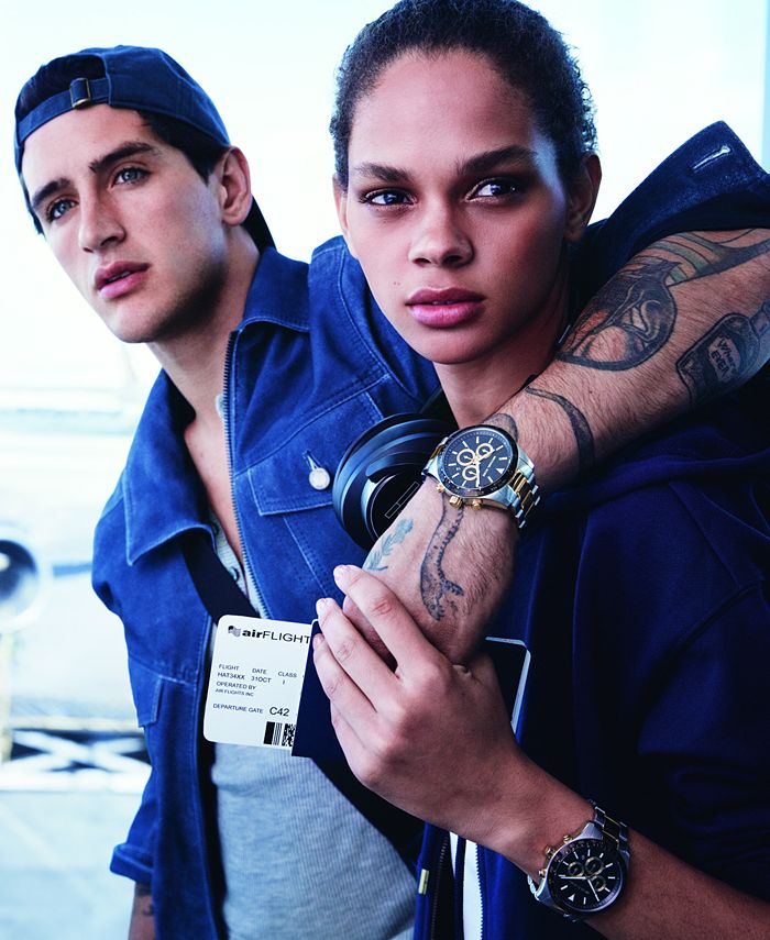 Michael Kors Men's Chronograph Layton Two-Tone Stainless Steel Bracelet ...