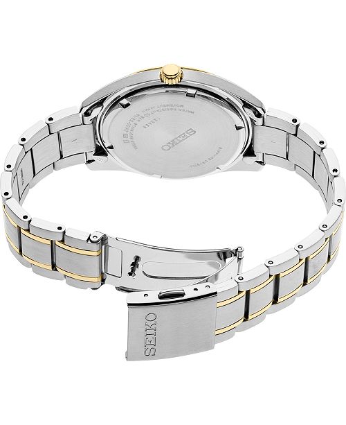 Seiko Men's Essentials Two-Tone Stainless Steel Bracelet Watch 40.2mm ...