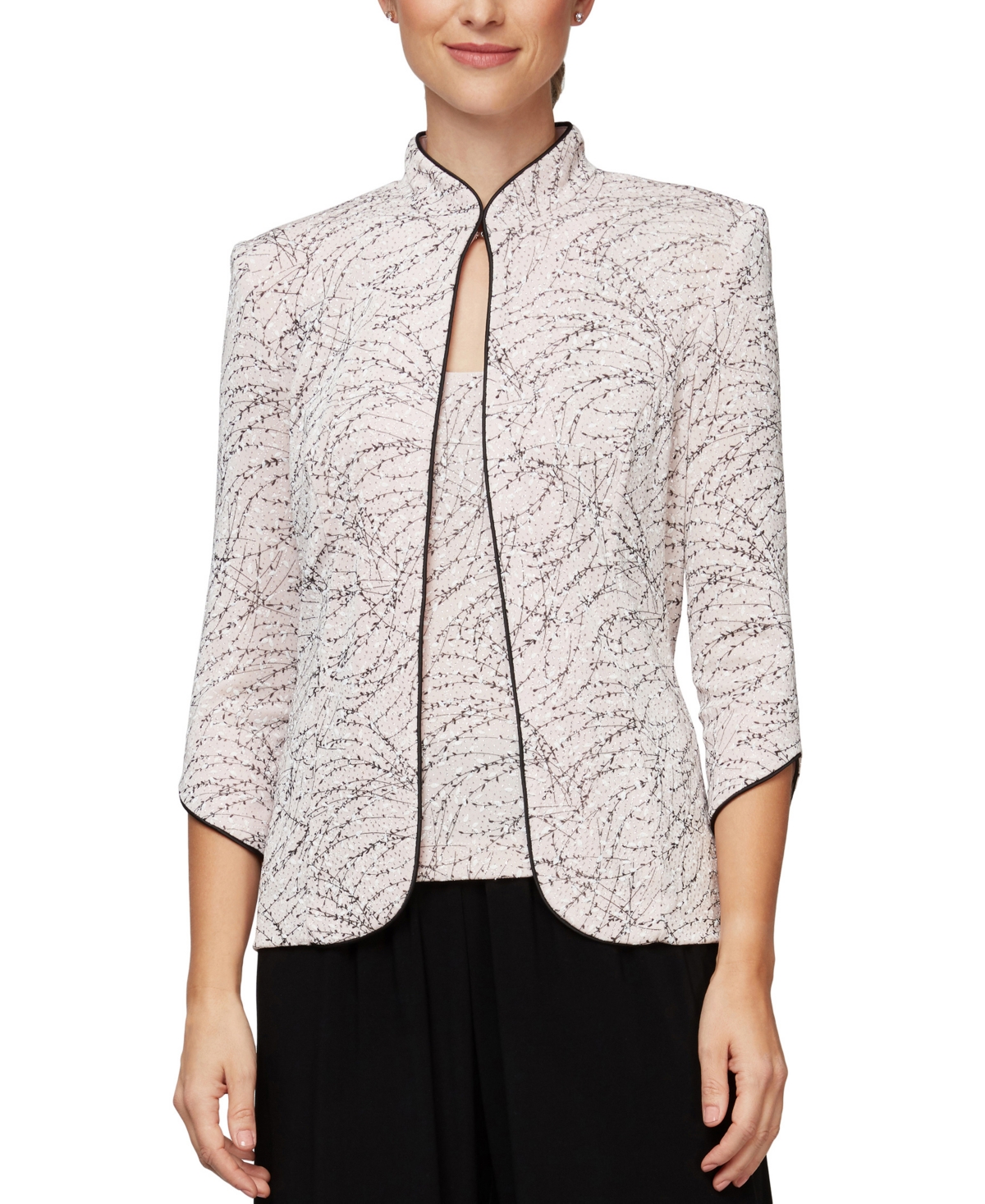 Click here for Alex Evenings Petite Jacket and Top Set - Shell Pi... prices