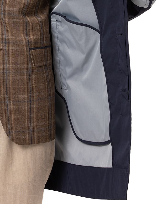 Tallia Men's Slim-Fit Double-Face Raincoat - Macy's