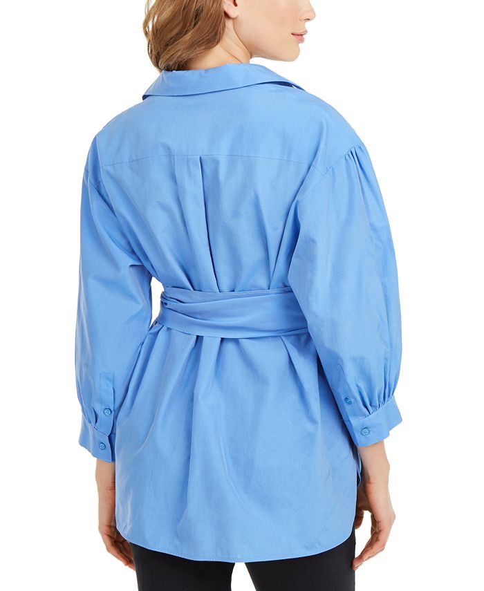 Weekend Max Mara Bow-Sash Tunic Shirt - Macy's
