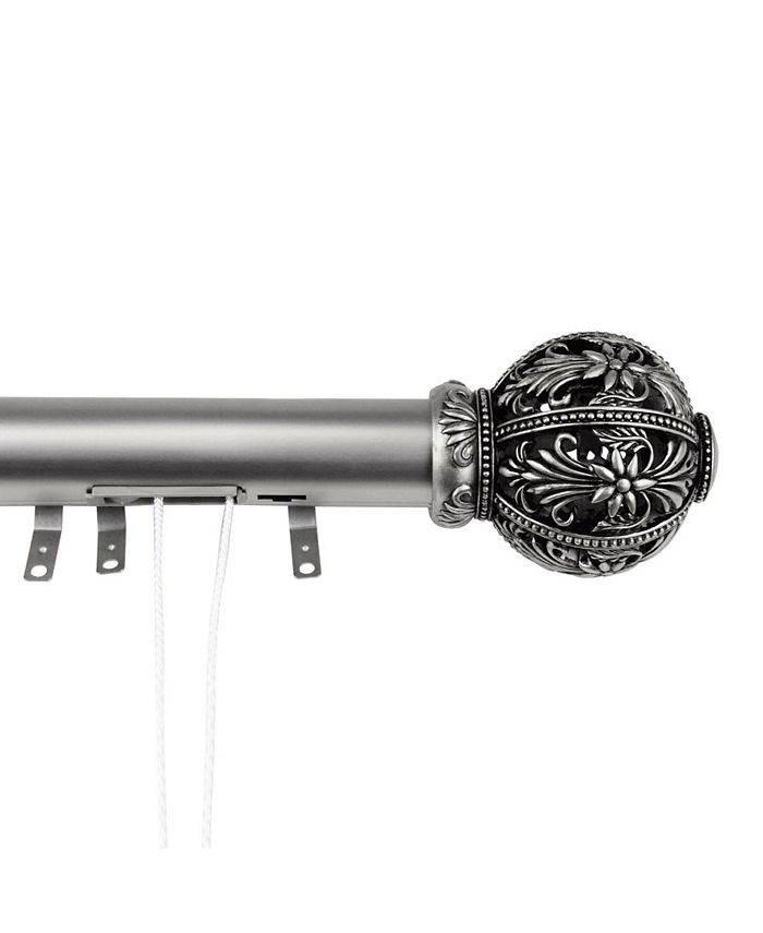 Rod Desyne Lacey Decorative Traverse Rod w/ Sliders 66"- 120" - Macy's