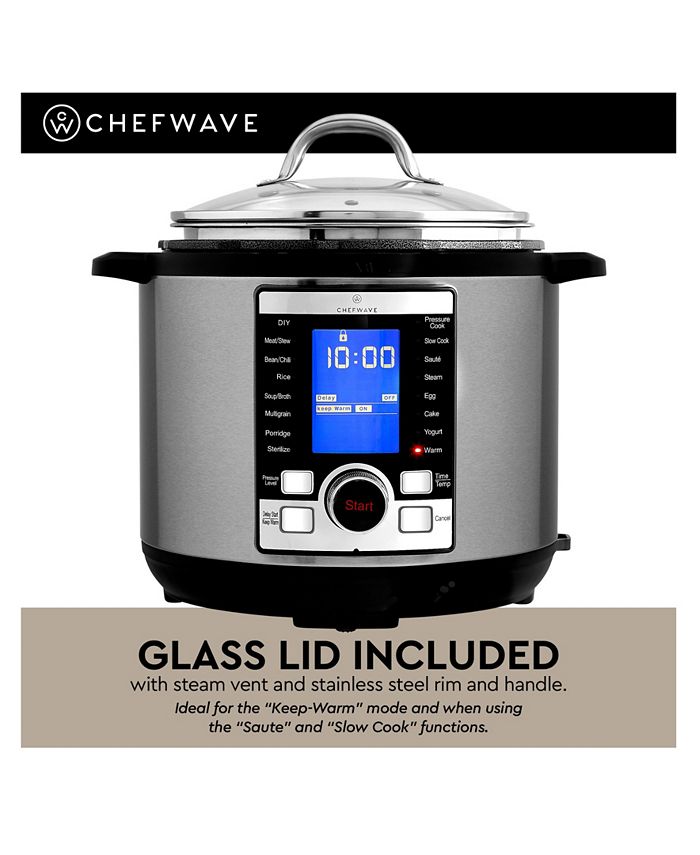 ChefWave Swift Pot 10-In-1 Programmable Multi Cooker with Accessories ...