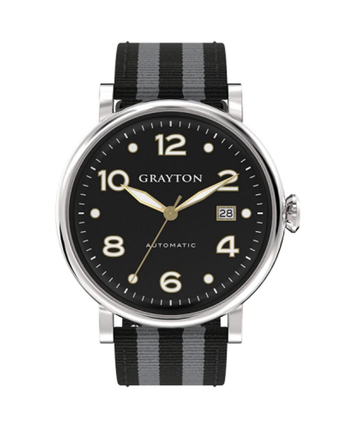 Grayton Men's Classic Collection Watch Gray 2 Colors Fabric Strap Watch ...
