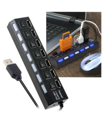 Insten 7-Port USB Hub with On, Off Switch - Macy's