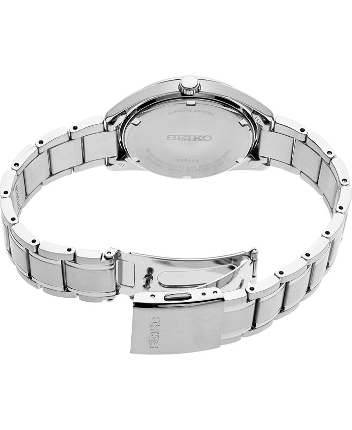 Seiko Women's Essentials Stainless Steel Bracelet Watch 36mm - Macy's