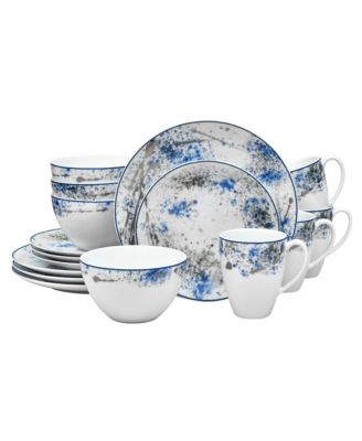Noritake Blue Nebula 16-PC Dinnerware Set, Service for 4 - Macy's