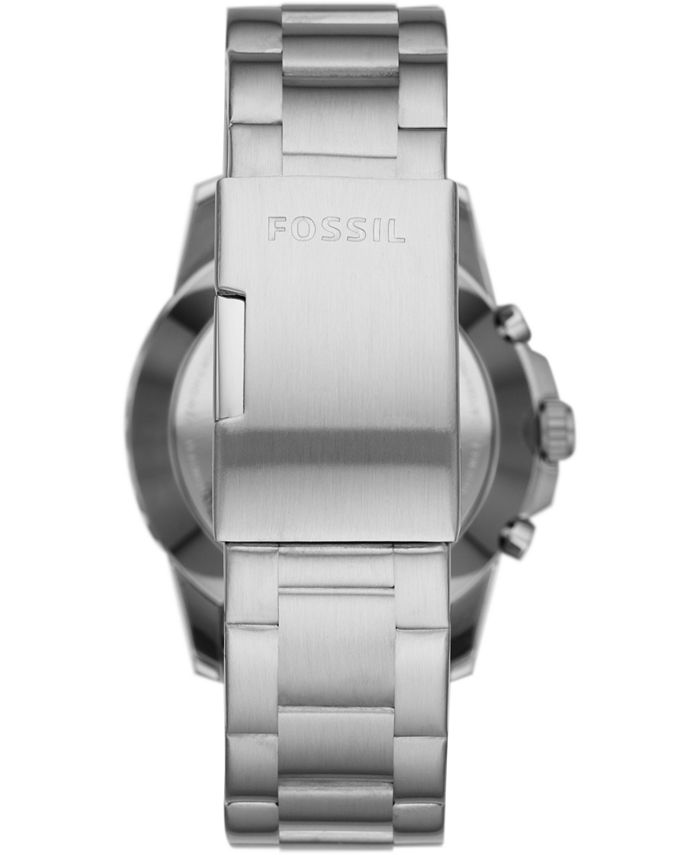 Fossil Men's FB-01 Stainless Steel Bracelet Hybrid Smart Watch 42mm - Macy's