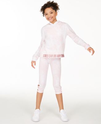 Ideology Big Girls Caged Capri Leggings, Created for Macy's - Macy's